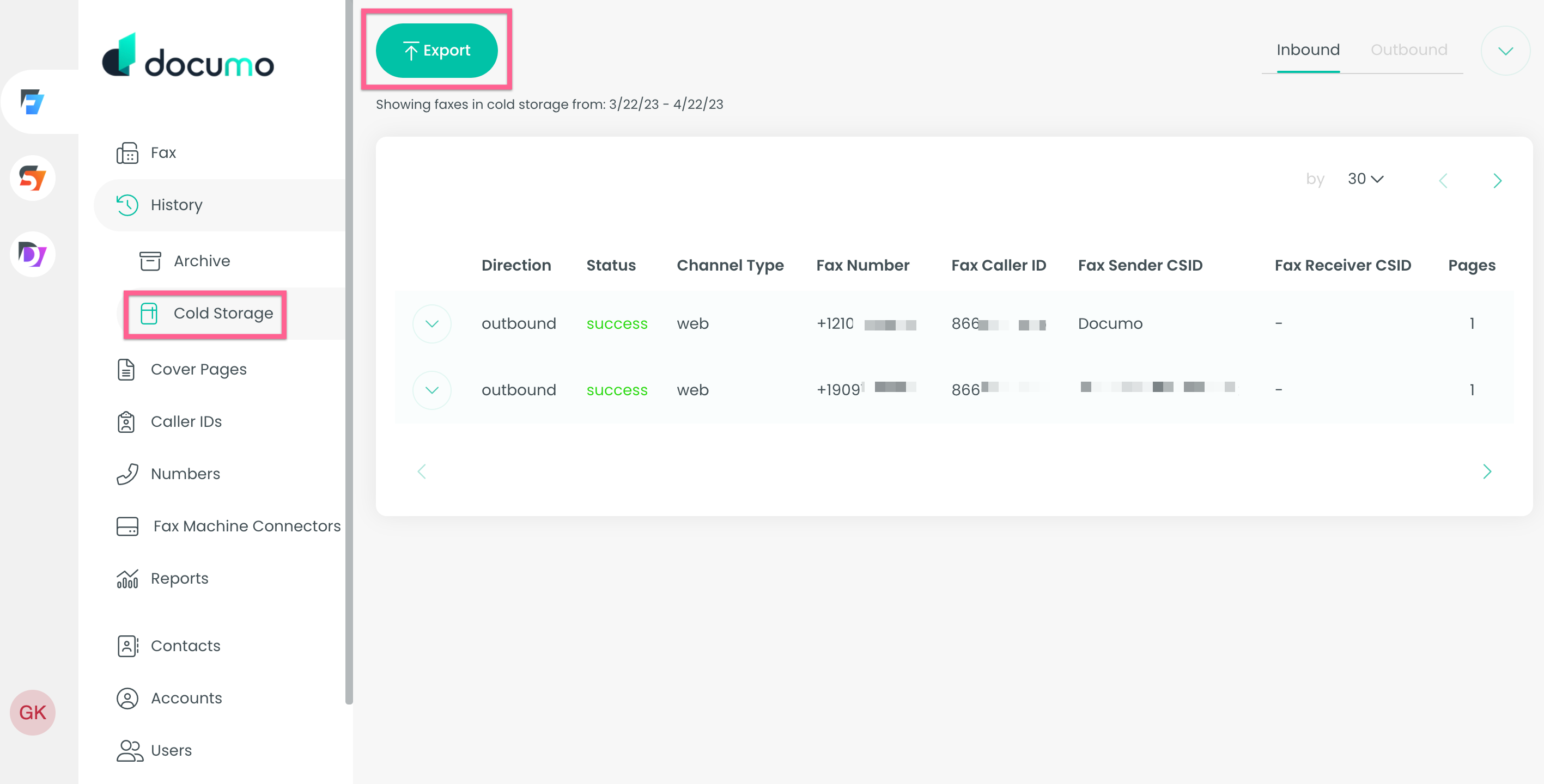Cold Storage – Documo