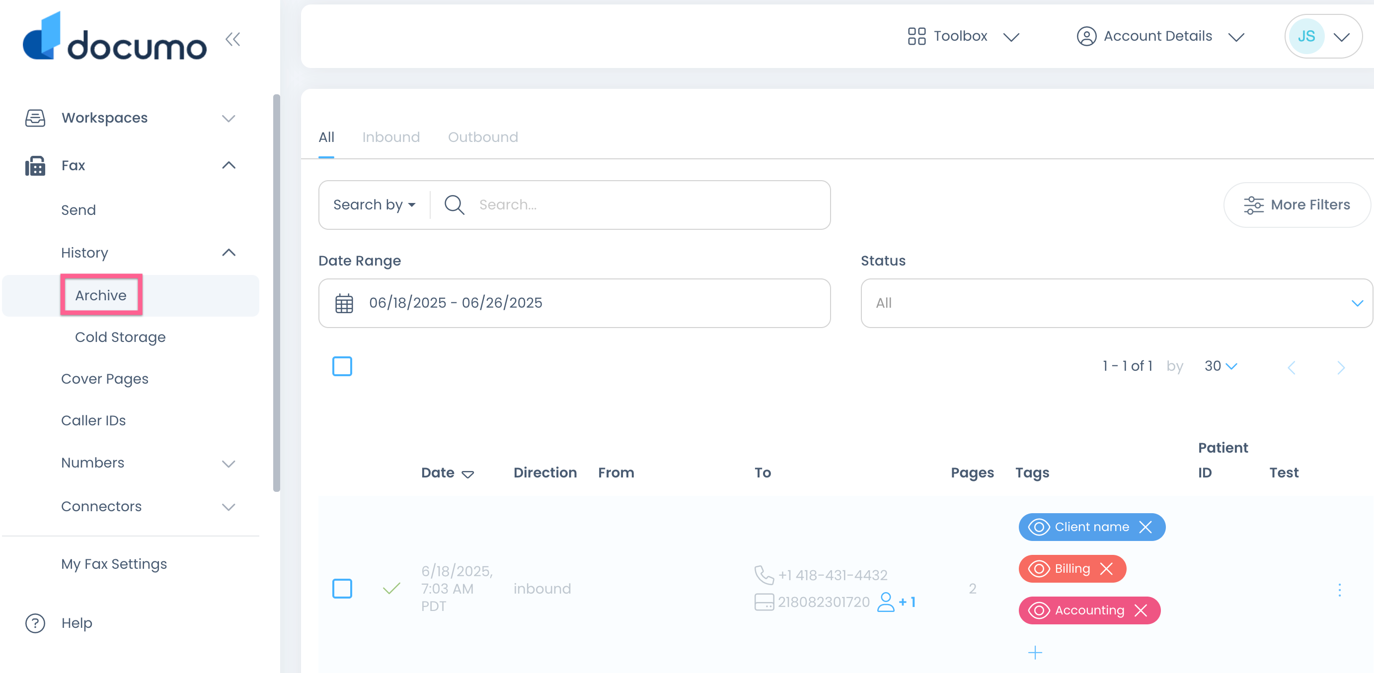 Cold Storage – Documo