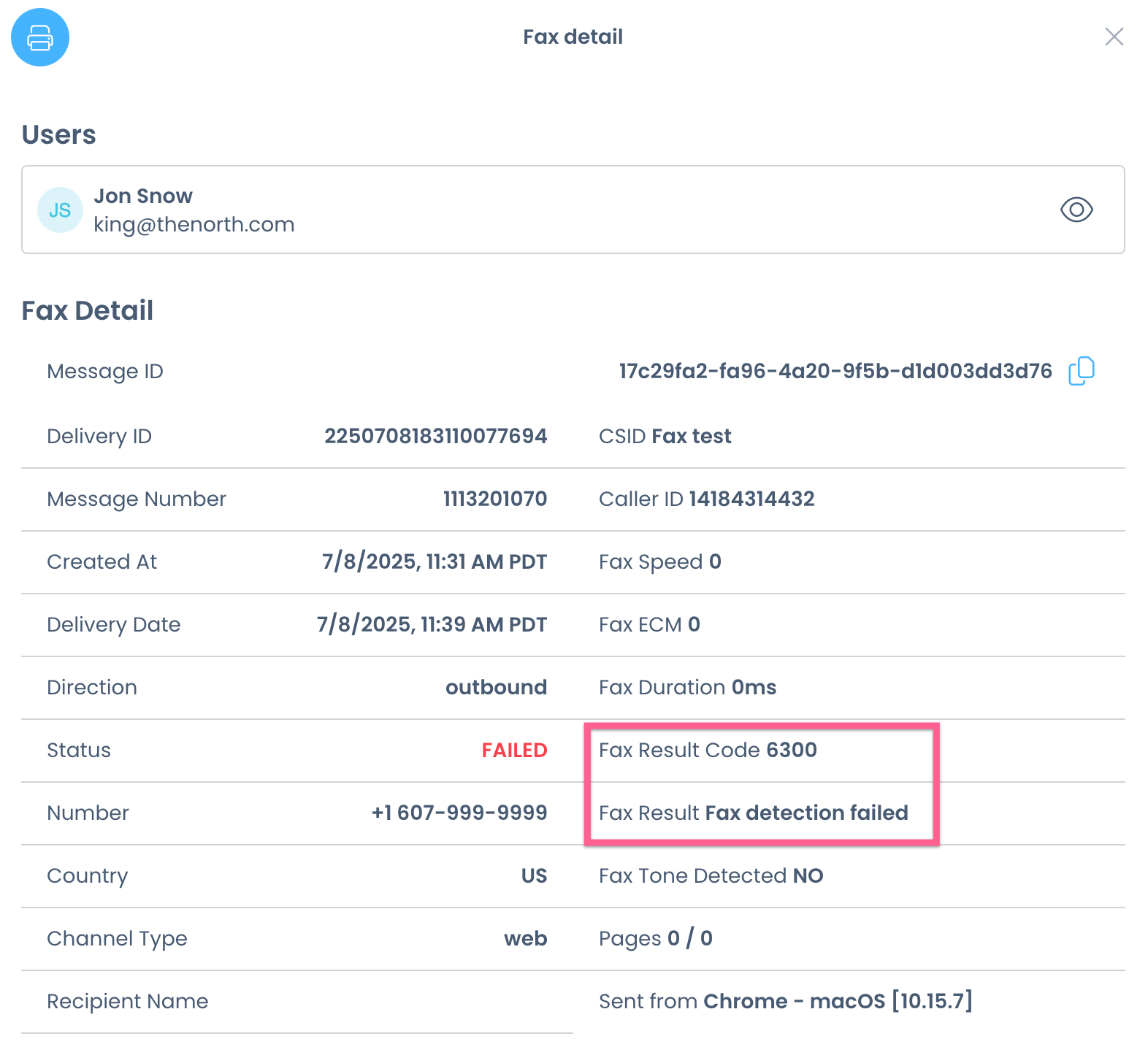 Fax Error Codes – Documo