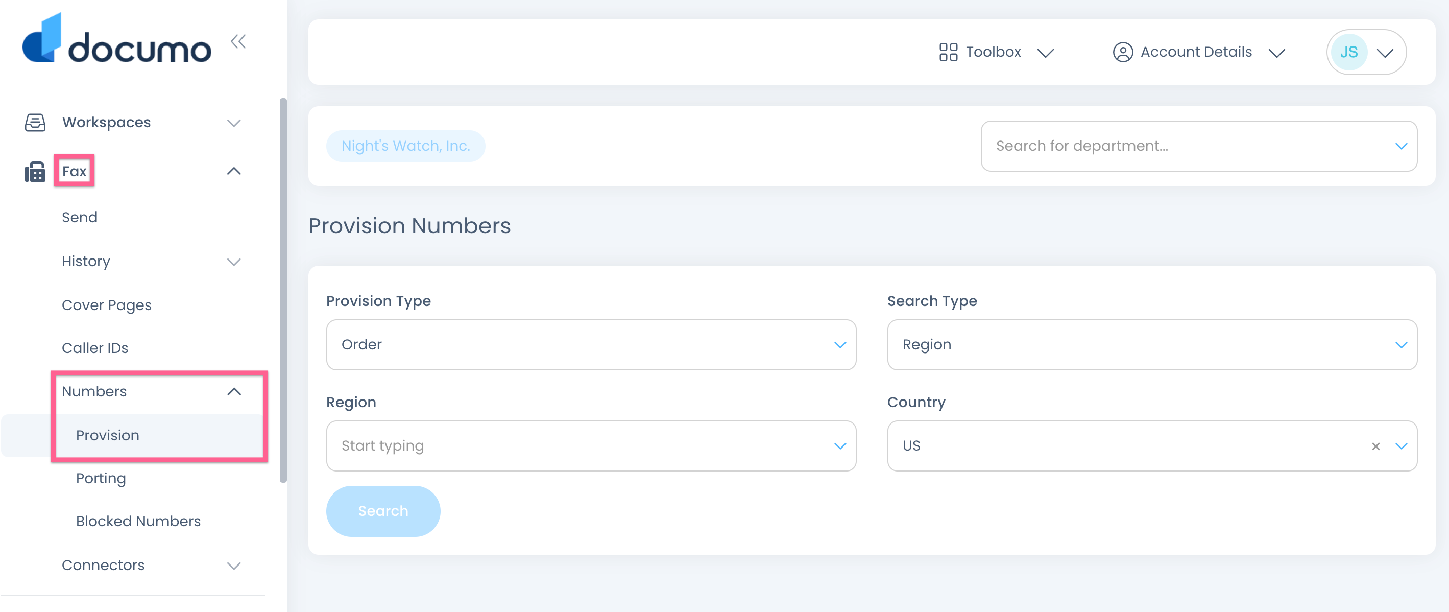 How To Provision Numbers – Documo