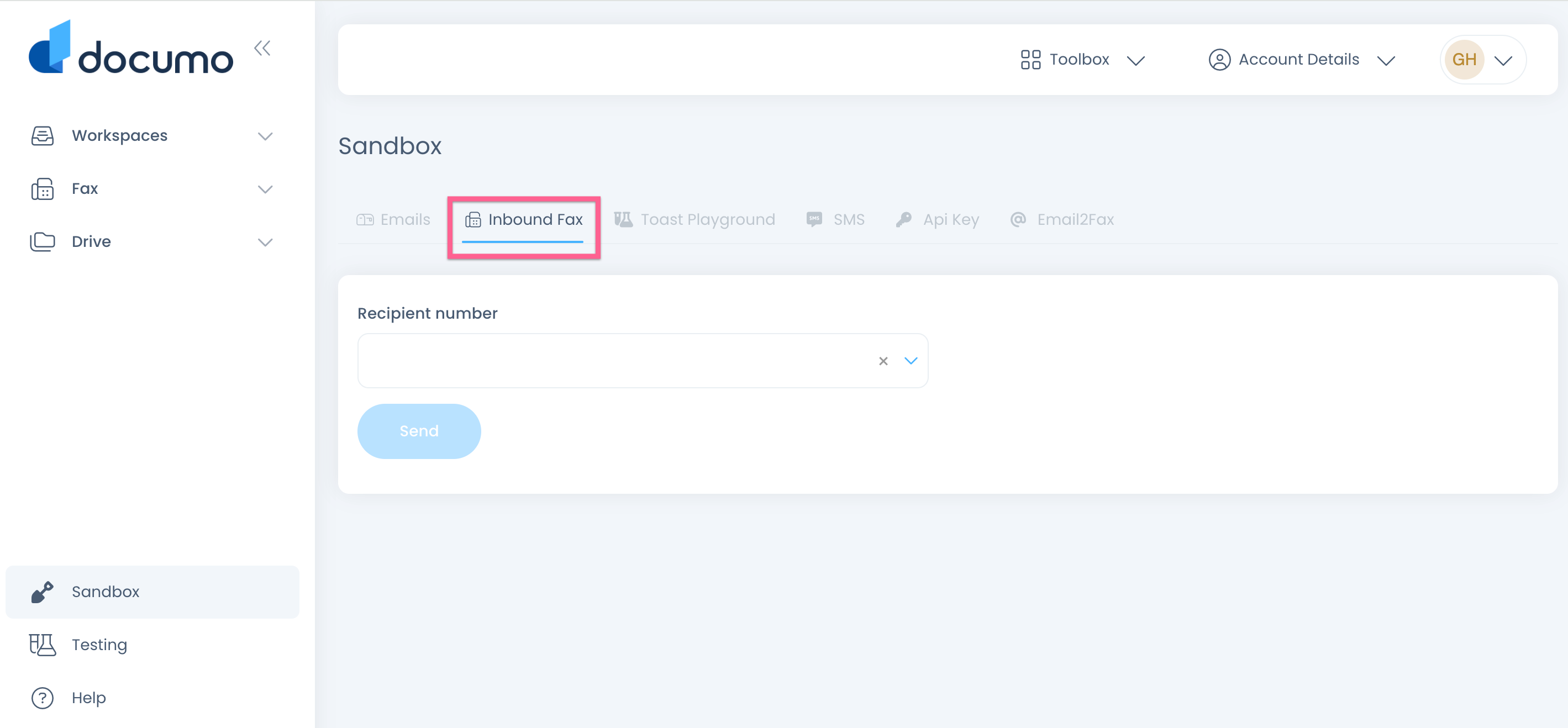 Sandbox Environment – Documo