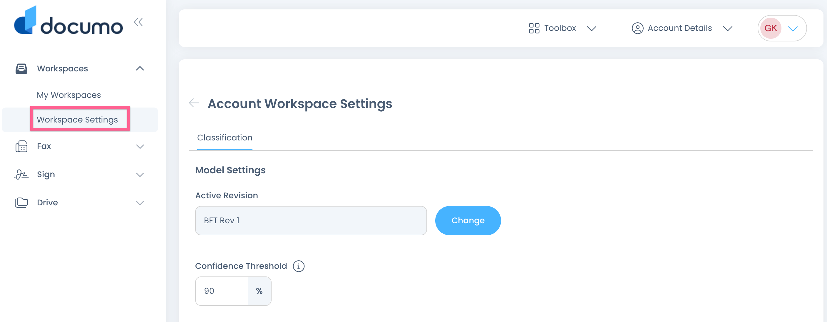 Workspaces – Documo