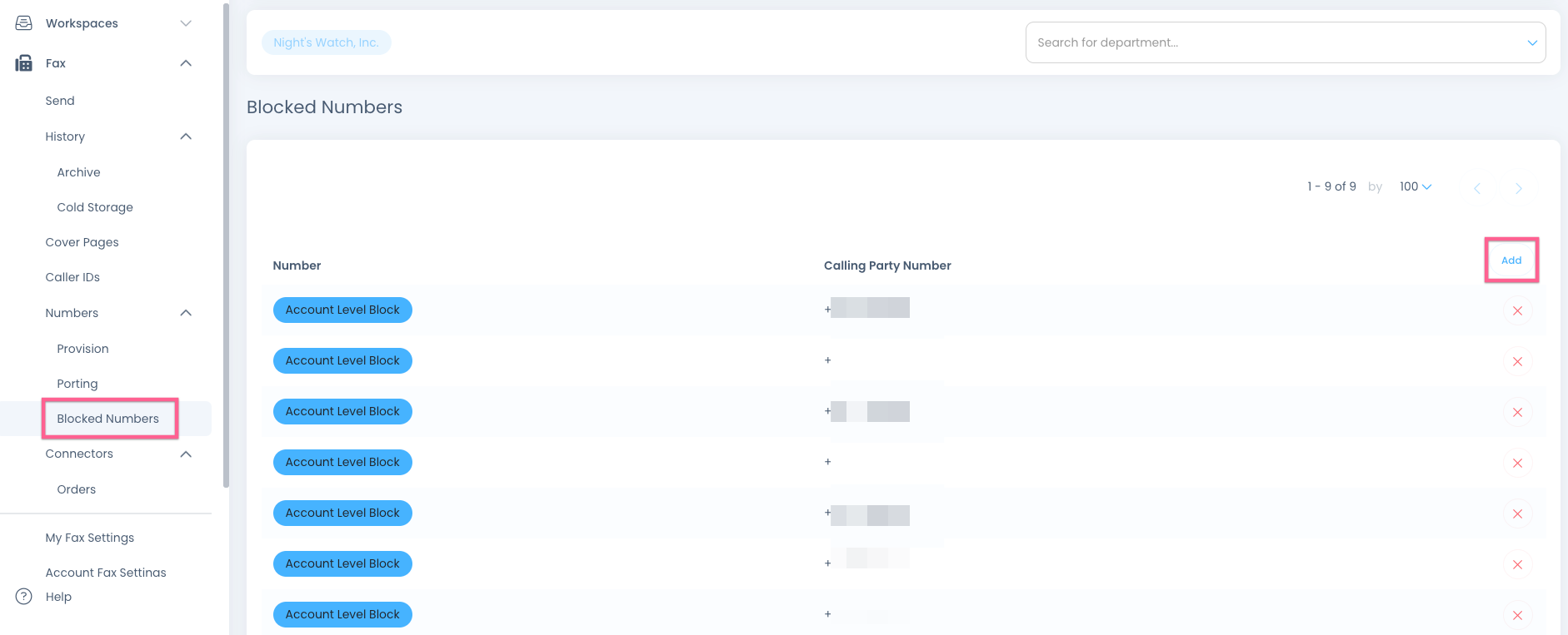 SPAM Faxes and Blocking Numbers – Documo