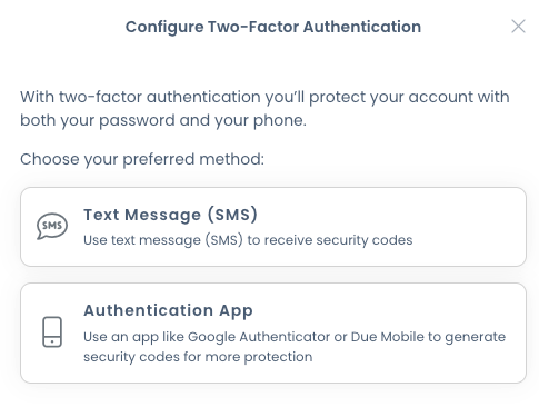 Configuring Two-Factor Authentication – Documo