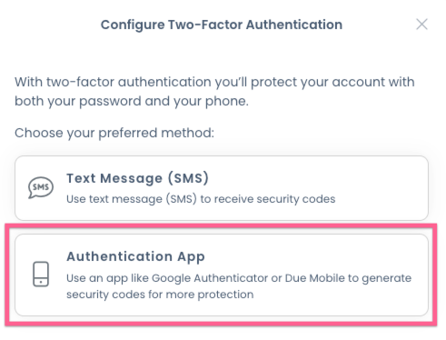 Configuring Two-Factor Authentication – Documo