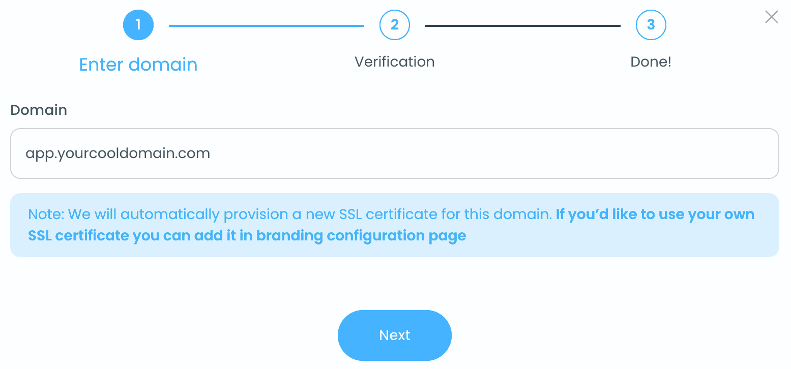 Branding and Domain Setup – Documo