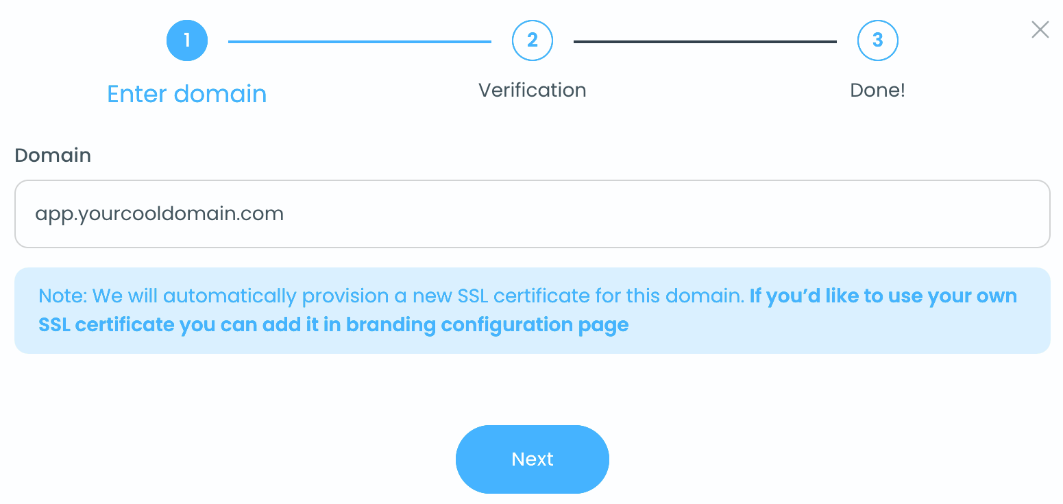 Branding and Domain Setup – Documo